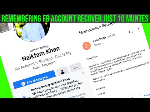recover your Memorialized Facebook Account || how to reopen your Remembering Account
