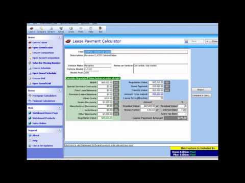 Car Lease Calculator - Car Lease Calculator Excel