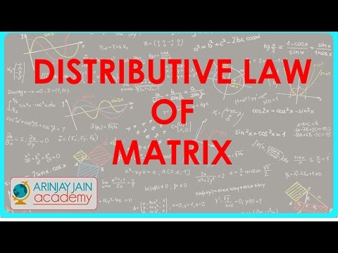 Distributive Property of Scalar Multiplication for Matrices - Expii