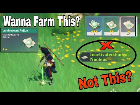 How To Farm Luminescent Pollens and Fungi Spores