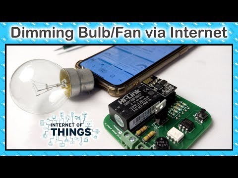 ESP8266 based AC dimmer via MQTT protocol | IoT Projects | ESP8266 Projects | Ubidots | LCSC