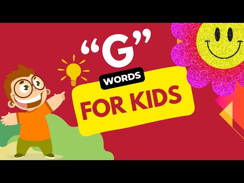G words for kids | words that start with the letter โGโ | Learn with Lucys kids
