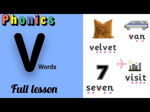 v words. Jolly phonics v sound Blending words. Phonics v. #v phonics.