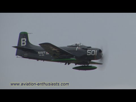 2011 Naval Air Station Oceana Air Show AD-4 Skyraider and TBM-3E Avenger demo (Sunday)