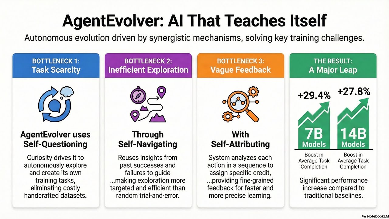 AgentEvolver: Self-Evolving Agent System for LLM Policy Optimization