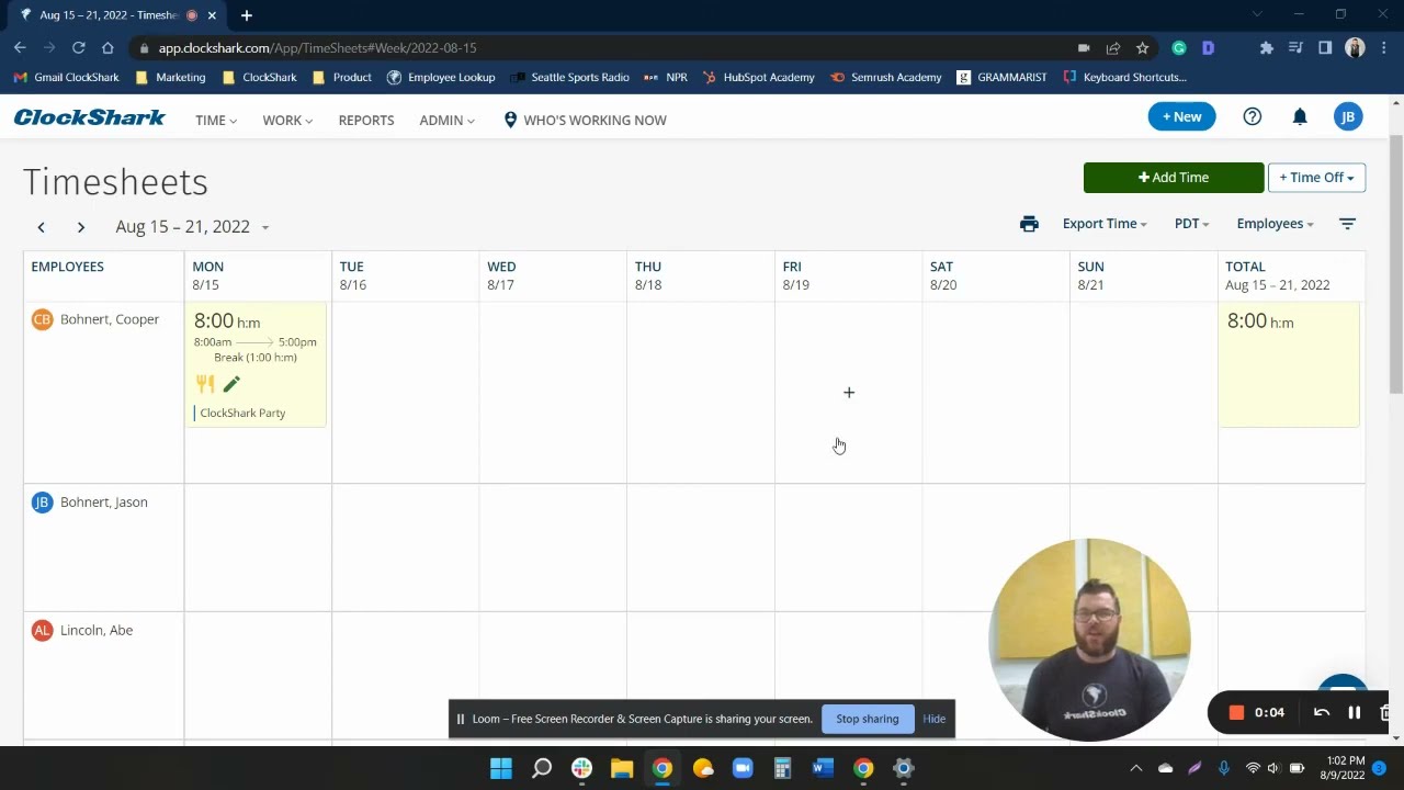 How to Copy A Shift on the Timesheets 〡Feature〡ClockShark