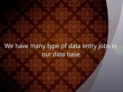 What is data entry jobs from home?