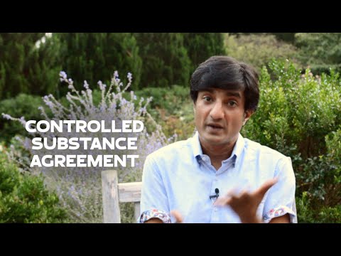 What's a controlled substance agreement?