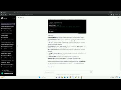 pandas value counts stacked bar