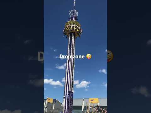 Drop zone #shorts #adrenaline #thrilling #rides #adventure #scary #freefall #dangerous #carnival