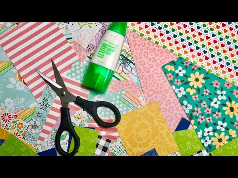 Get rid of scrap paper without throwing it out (create fast & fun layers) #scrappaper