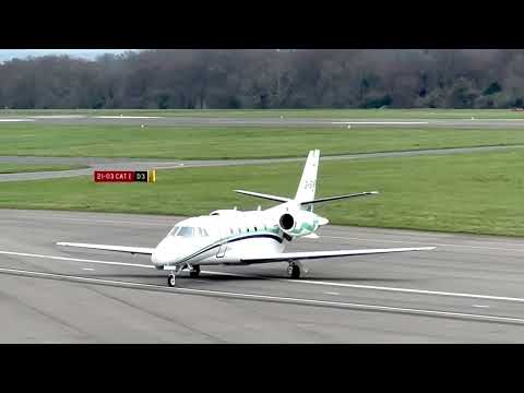 Luxaviation Citation XL landing at Biggin Hill Airport