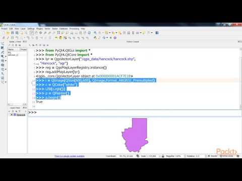 Learn Automated GIS Workflows with PyQGIS Creating the Simplest Map Renderer | packtpub com ...