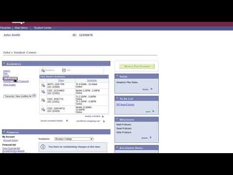 View Unofficial Transcript - CUNYfirst