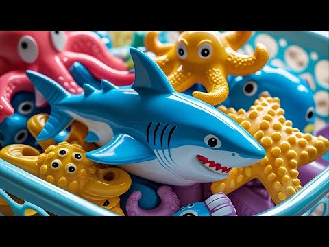 Fish Joy: Dolphin, Eel, Beluga, Seahorse, Shark, Puffer, Starfish, Turtle, Goldfish, Lobster, Frog