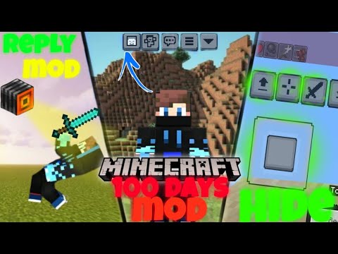 Top 5 BEST Mods for 100 Days Survival in Minecraft PE!