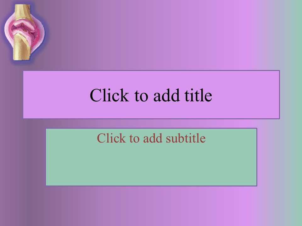Free Orthopedic PowerPoint Template