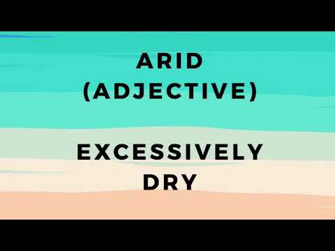 ARID Pronunciation and meaning
