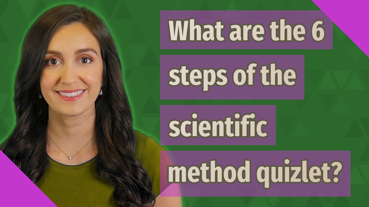 What are the 6 steps of the scientific method quizlet?