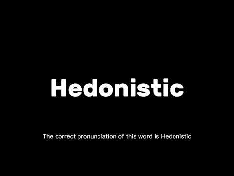New Vocabulory of the word Hedonistic | How to pronounce Hedonistic #englishgrammar