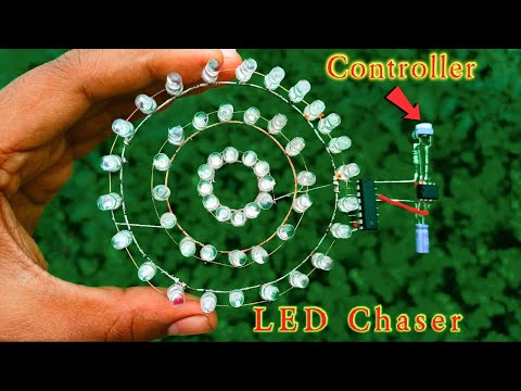 How to make LED chaser/CD4017 led chaser project/Making Led Chaser/Led project at home
