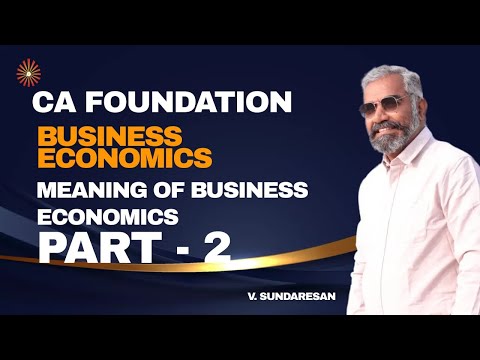 Meaning of Business Economics II Chartered Accountant II Foundation Course in Tamil II CA course