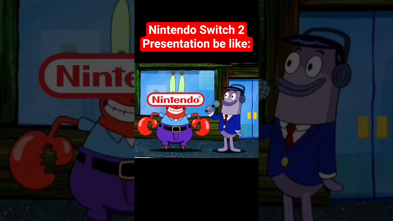 Switch 2 Presentation be like: #memes #nintendo #spongebob