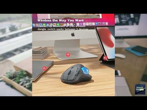 Review - Nulea M501 Wireless Trackball Mouse, Rechargeable Ergonomic, Easy Thumb Control,