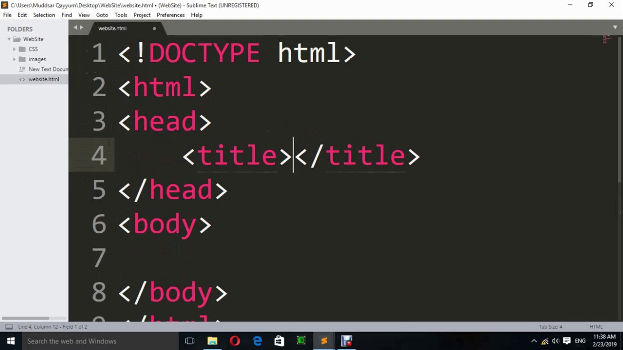 How to write HTML code | Basic Syntax of HTML