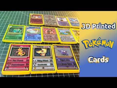 3D Printable Pokemon Cards Part 1 by MintyFries - Thingiverse