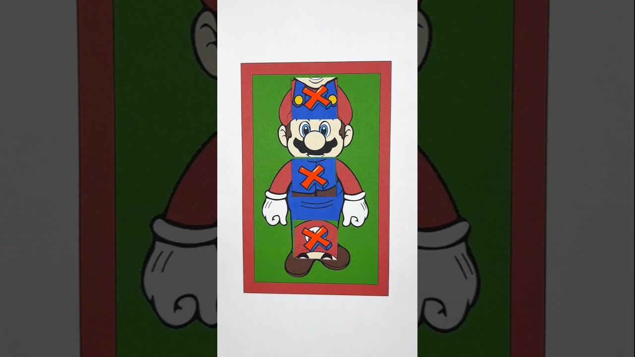 The Super Mario Galaxy Paper Piece Putting in original Place Challenge #mario #trending #shorts