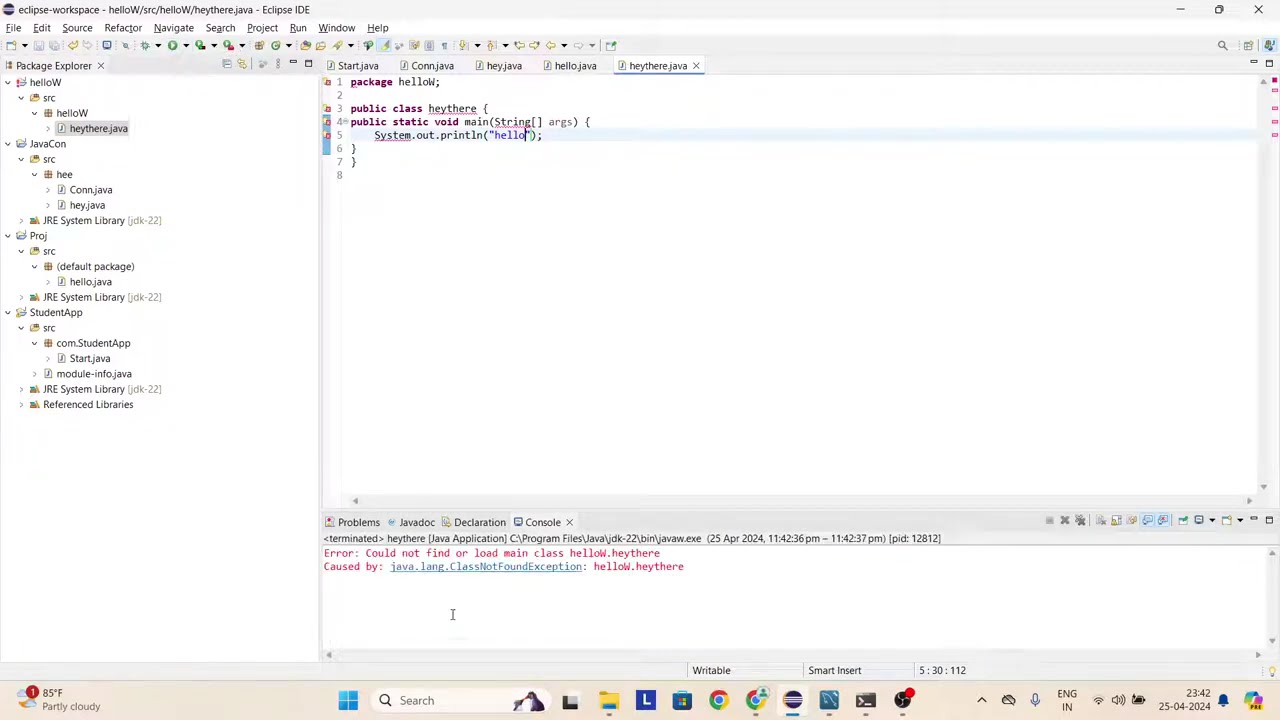 Error: Could not find or load main class Caused by: java.lang.ClassNotFoundException