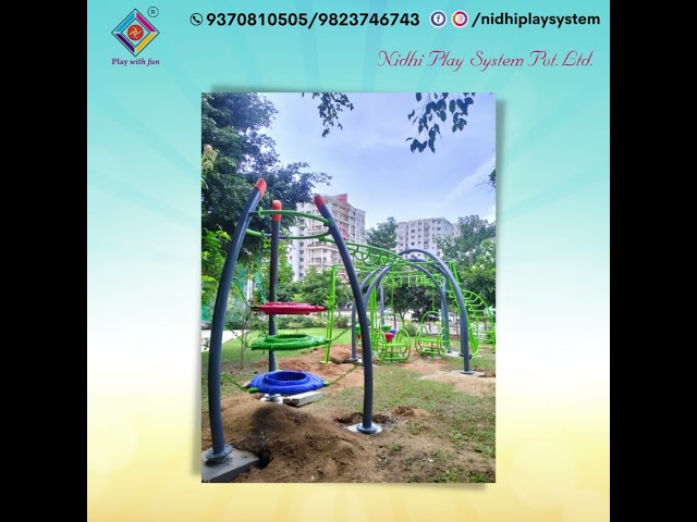 Playground Climber - Outdoor Play Equipment Triangle Commando Climber ...