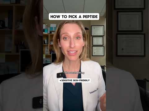 How to pick a peptide skincare product, according to a #dermatologist