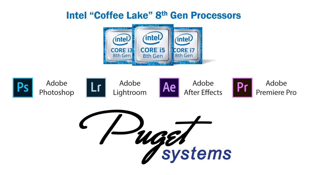 Intel Coffee Lake CPUs for Adobe Creative Cloud