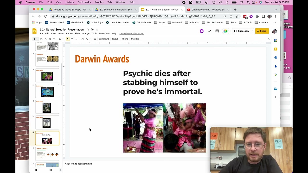 Natural Selection Guided Notes Slides 9 - 17