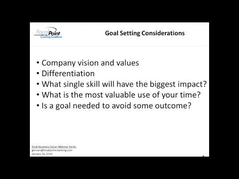 Small Business Action Planning
