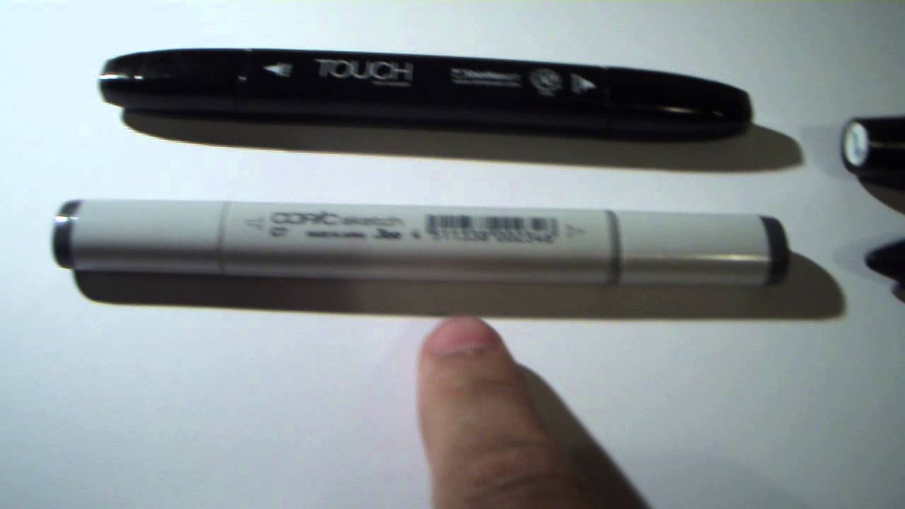 Copic, Chartpak, Letraset, Shinhan Marker comparison review