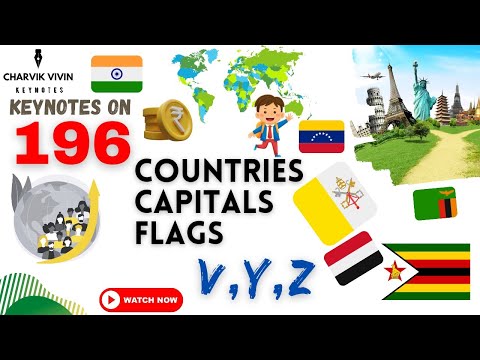 Countries Names start with V, Y, Z#capital #flags #country @charvikvivin667