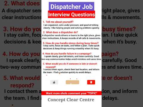 Top 5 Dispatcher Interview Questions and Answers to ace your Job