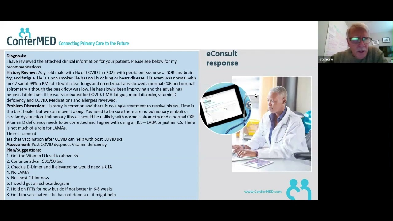 Pulmonary eConsults, Dr. Eric Shore, Board-Certified Pulmonologist