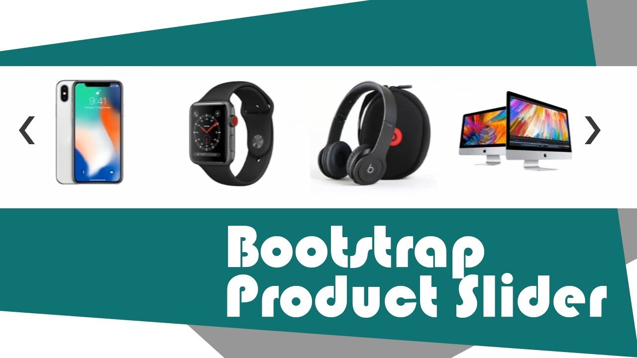 How to create product slider with bootstrap