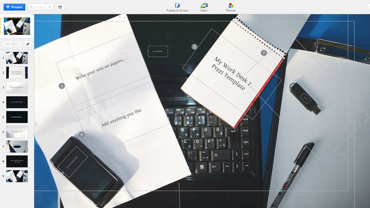My Work Desk - Prezi Template