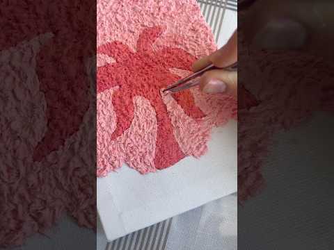 DIY @pinkpalmpuff Textured Canvas๐ด๐ธ โโ #pinkpalmpuff #texturedcanvas #diy #art #viral #shorts