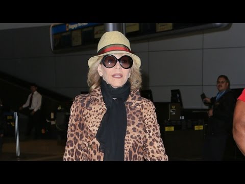 Jane Fonda Turns Heads As She Graces The Airport Upon Return From Cannes