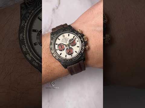 Unveiling DiW Signature Model in Watches: 2023 Rolex Daytona DESERT EAGLE CARBON 🦅 #shorts #daytona