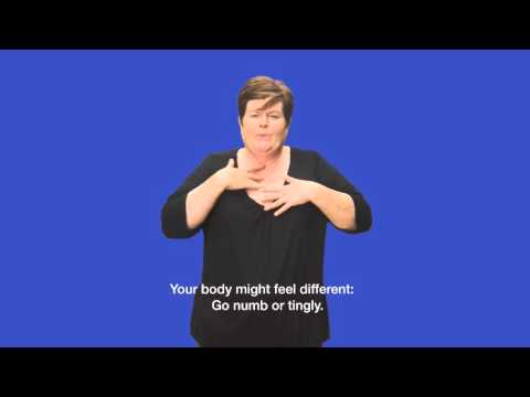 British Sign Language self help guide for prisoners - Anxiety