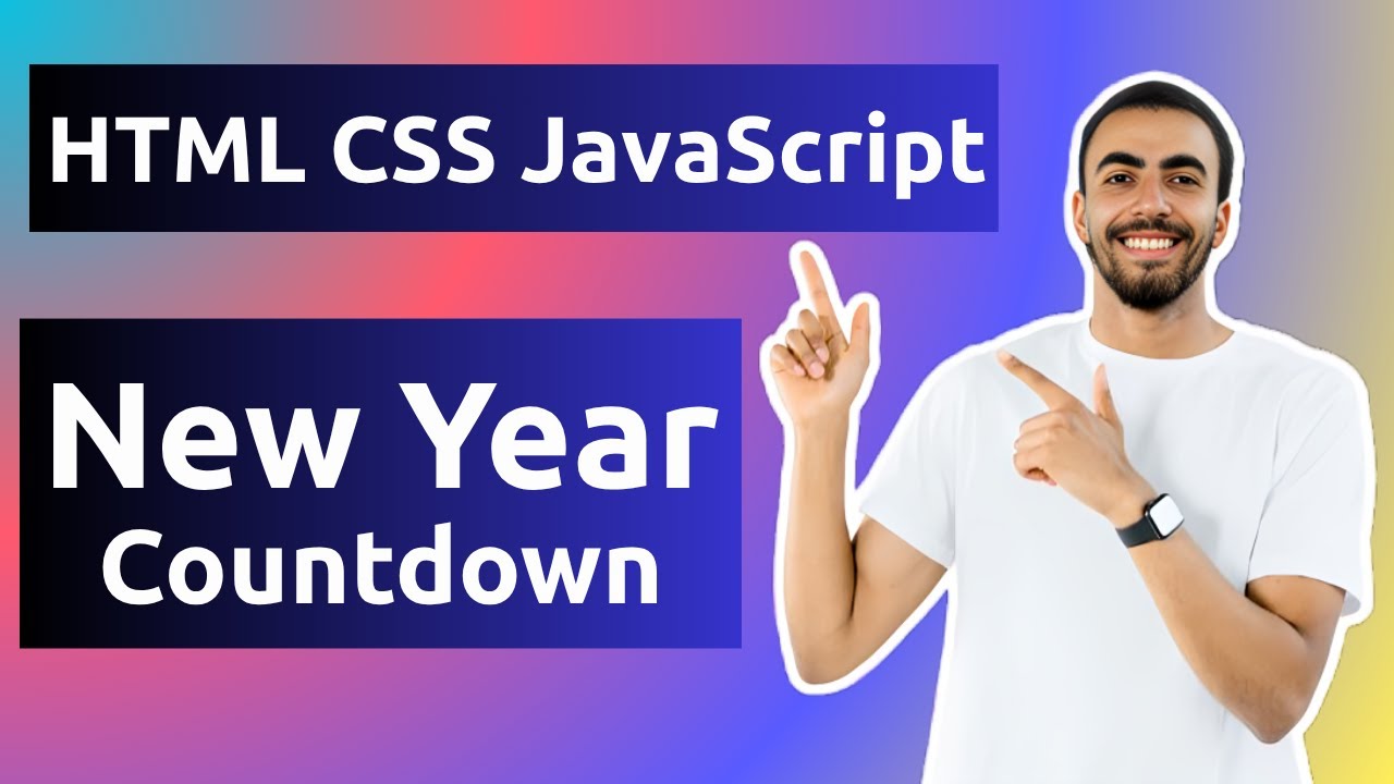 Build a Live New Year Countdown Timer with HTML CSS and JavaScript!