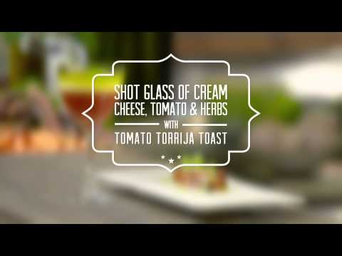 The Good Life Recipe Australia #TGLR: Shot Glass of cream cheese, tomato & herbs