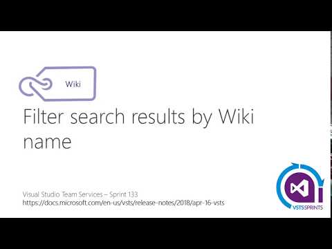 #vstssprints 133 - Filter search results by Wiki name